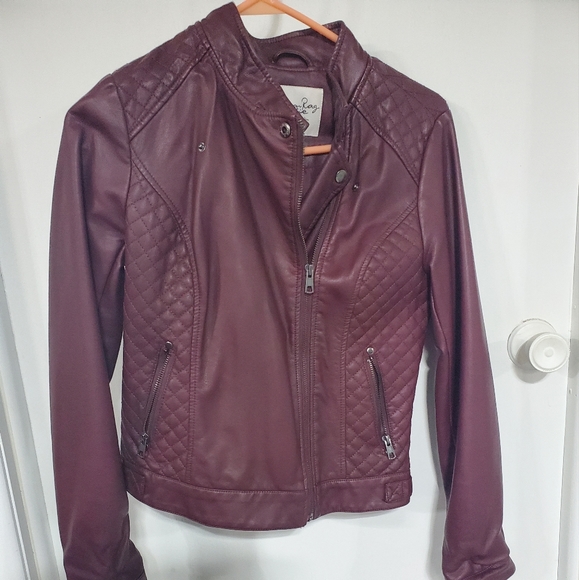 American Rag | Jackets & Coats | Red Faux Leather Jacket | Poshmark